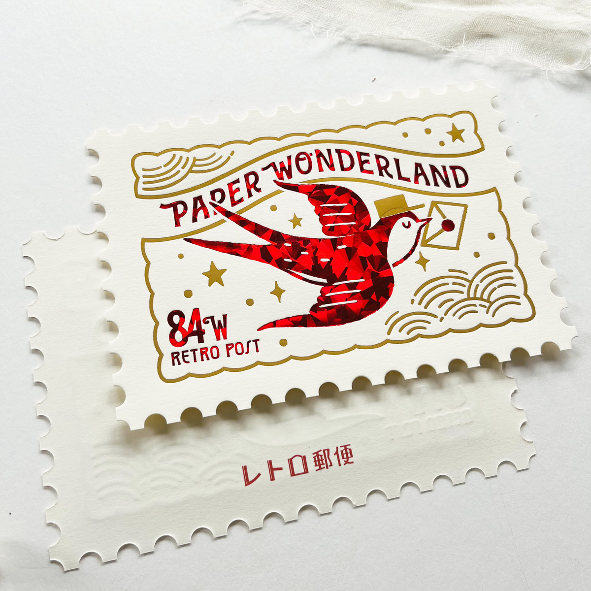 OB1 x Rokkaku Foil Postcard - Swallow – niconeco zakkaya