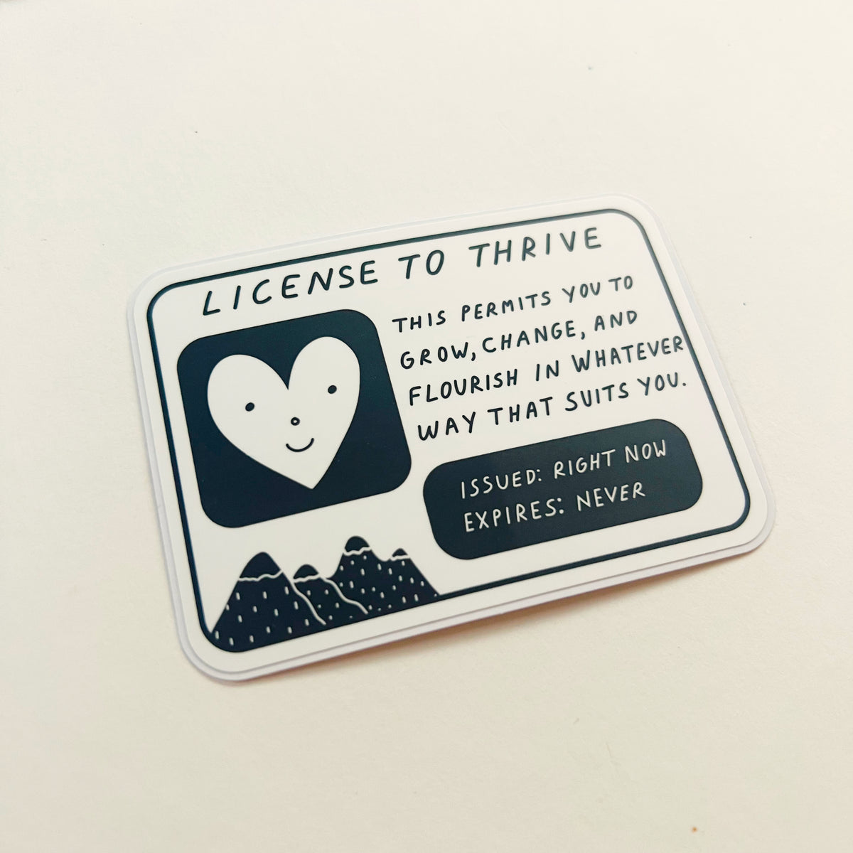 Tender Ghost Vinyl Sticker - License To Thrive – niconeco zakkaya