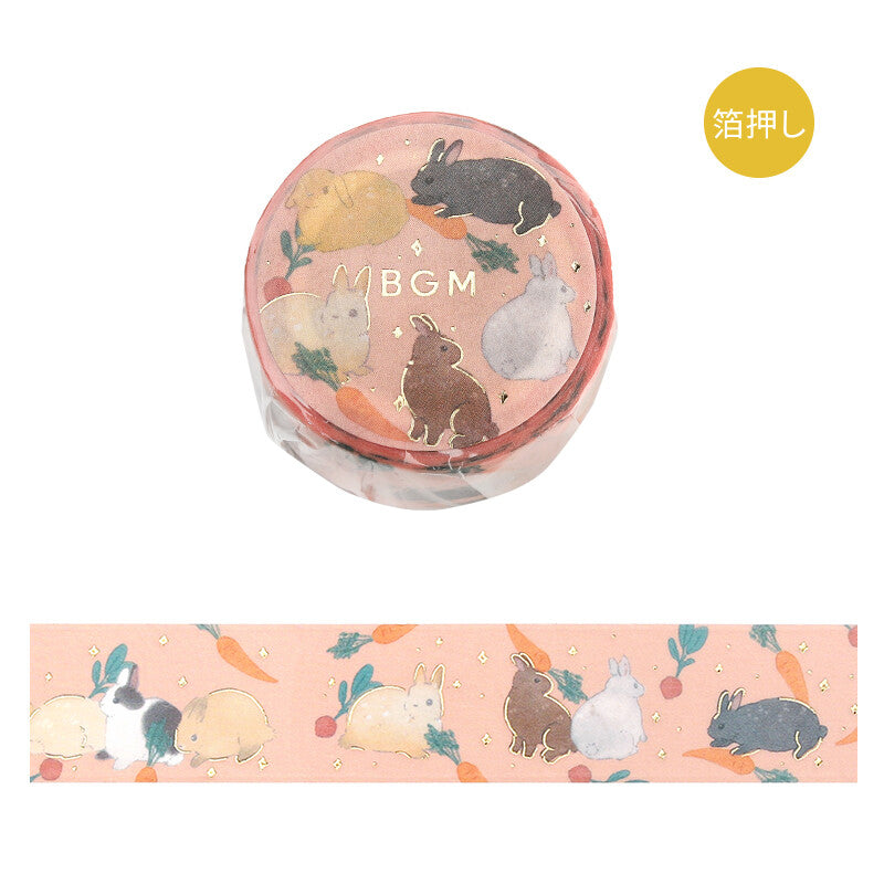 BGM Rabbit Country Series Washi Tape - 3 O'Clock Snack – niconeco zakkaya
