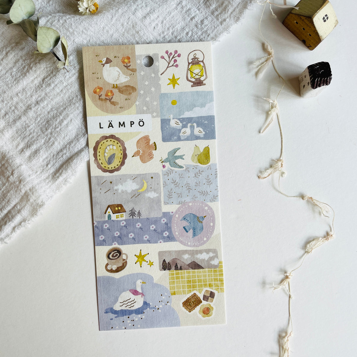 Mindwave Lämpö Sticker Sheet - Night Skies with Birds – niconeco zakkaya