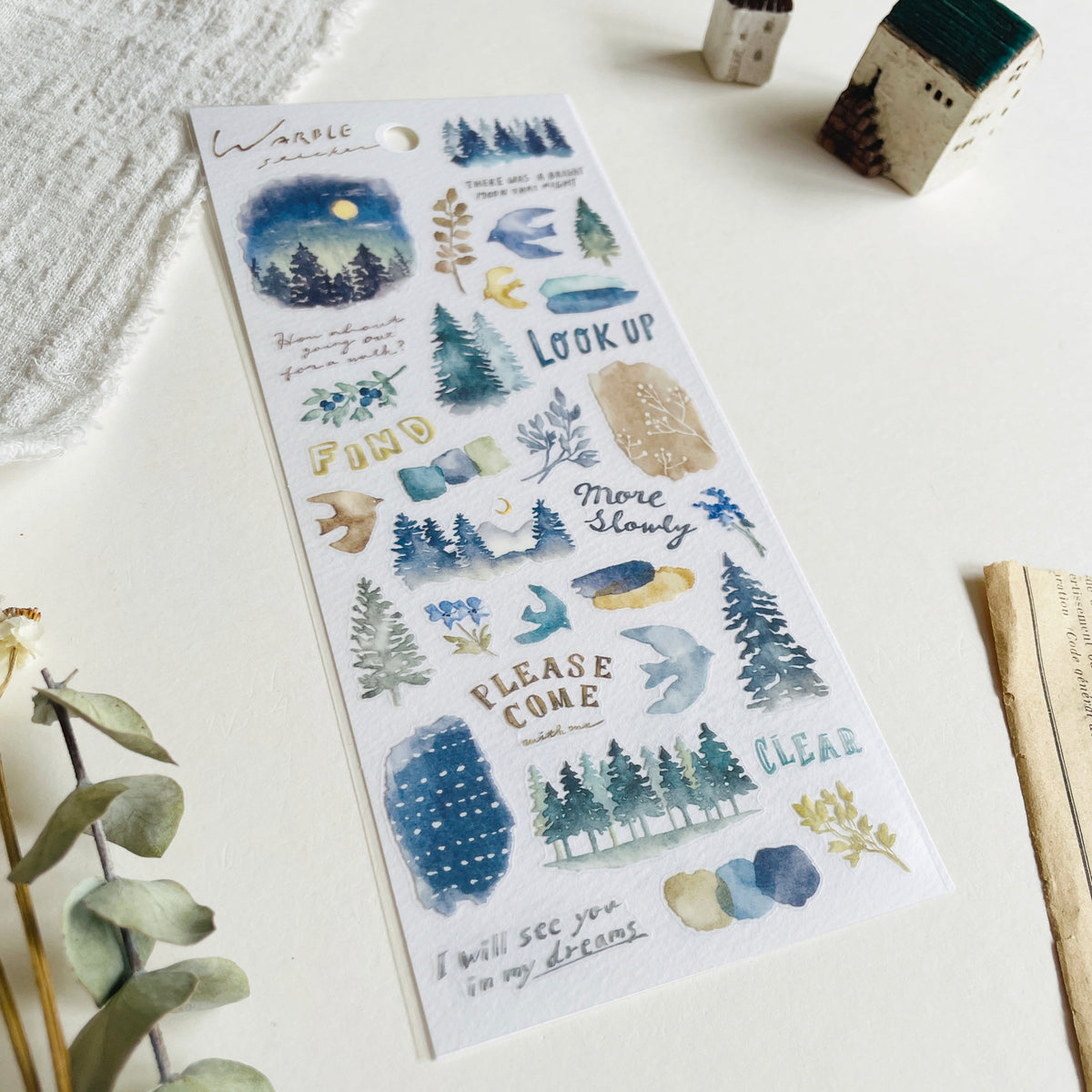 Mindwave Warble Sticker Sheet - Navy – niconeco zakkaya