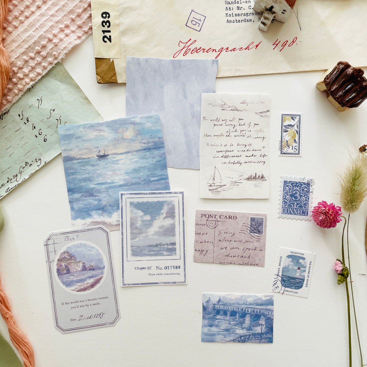 Mindwave Landscape Flake Stickers - Morning Calm – niconeco zakkaya