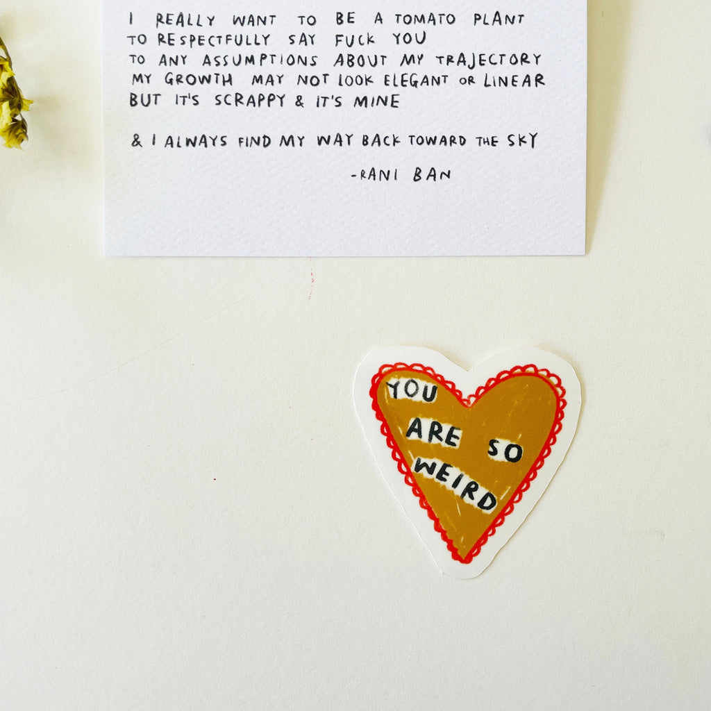 Rani Ban Vinyl Sticker - You Are So Weird – niconeco zakkaya