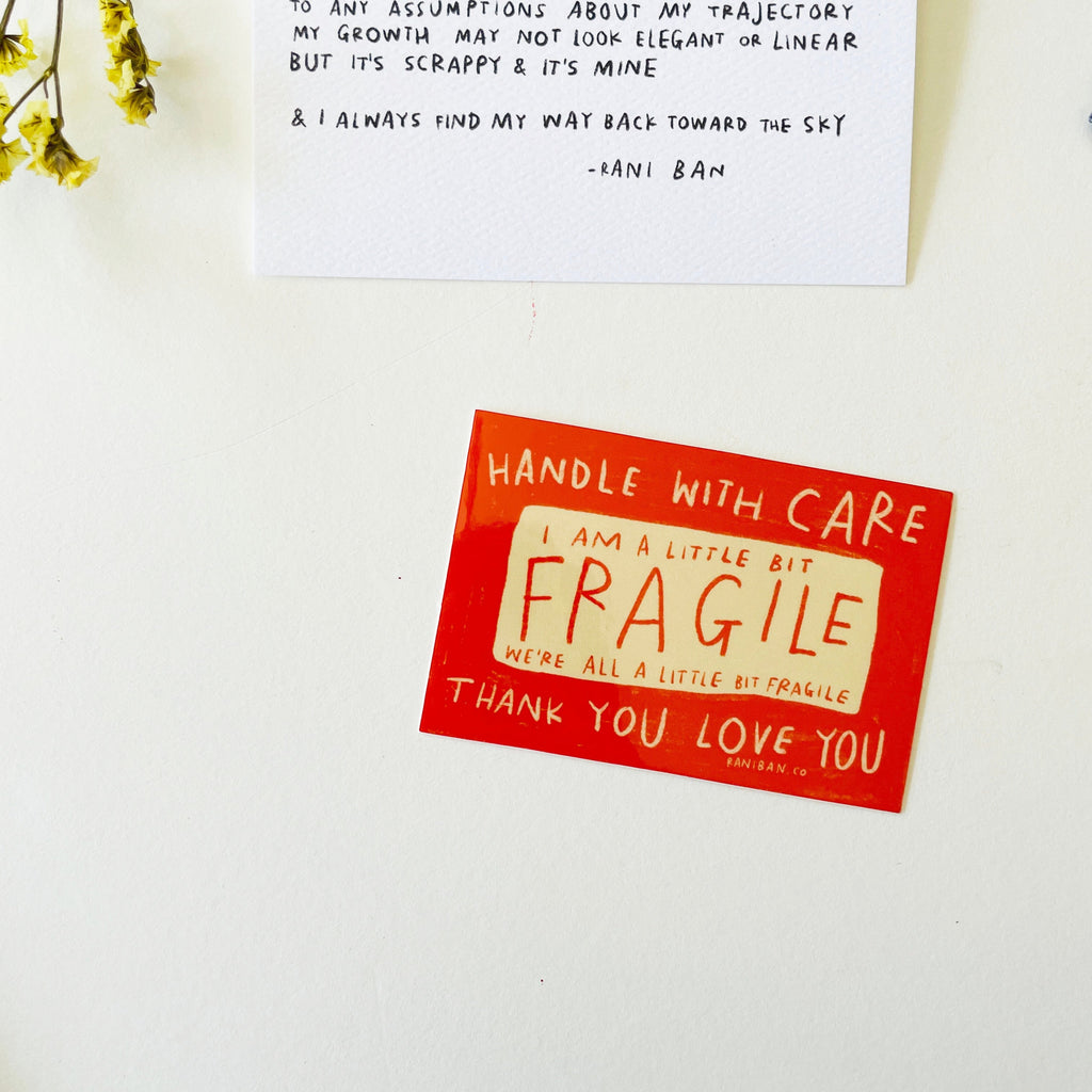 Rani Ban Vinyl Sticker - A Little Bit Fragile – niconeco zakkaya