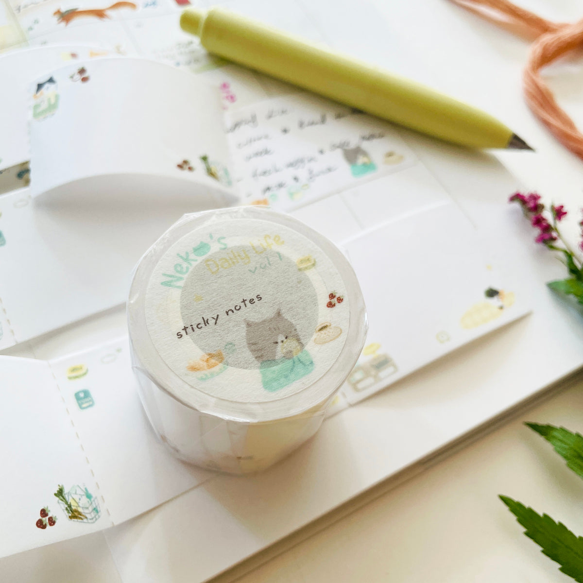 Neko's Daily Life Perforated Sticky Notes Vol.1 – niconeco zakkaya