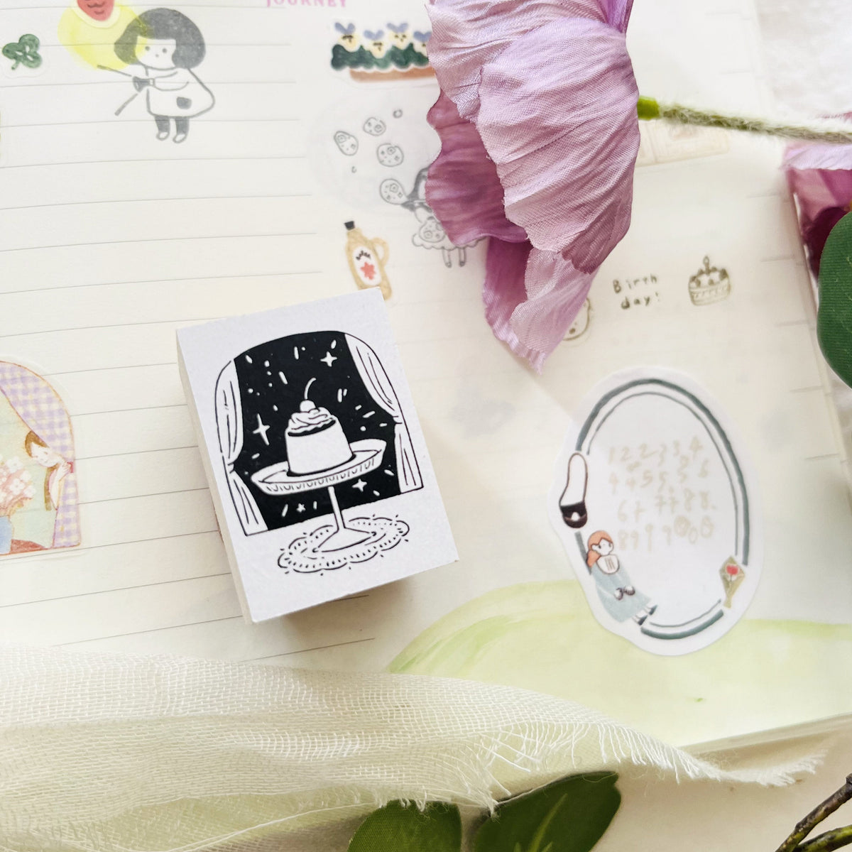 OURS The Gift Rubber Stamp Series - B. Pudding – niconeco zakkaya