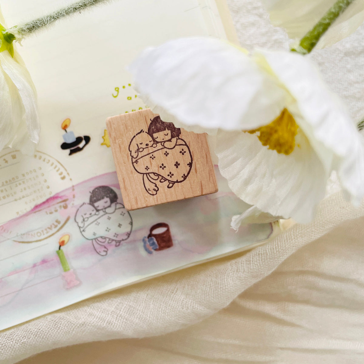 Msbulat Rubber Stamp - Sleepy Dog – niconeco zakkaya