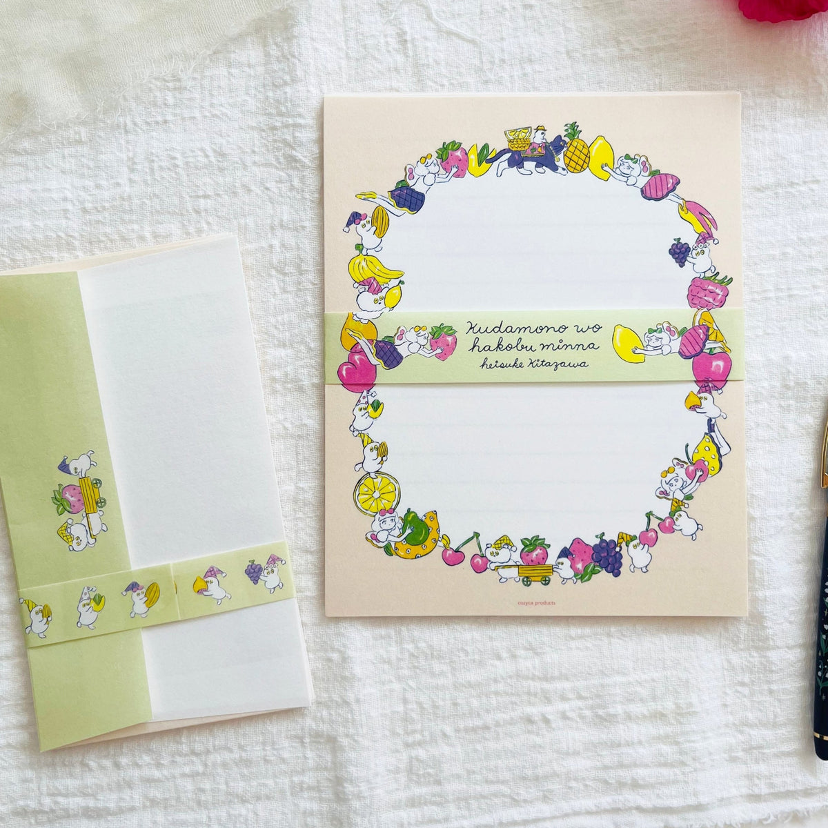 Heisuke Kitazawa Letter Set - Everyone Who Brings Fruits – niconeco zakkaya