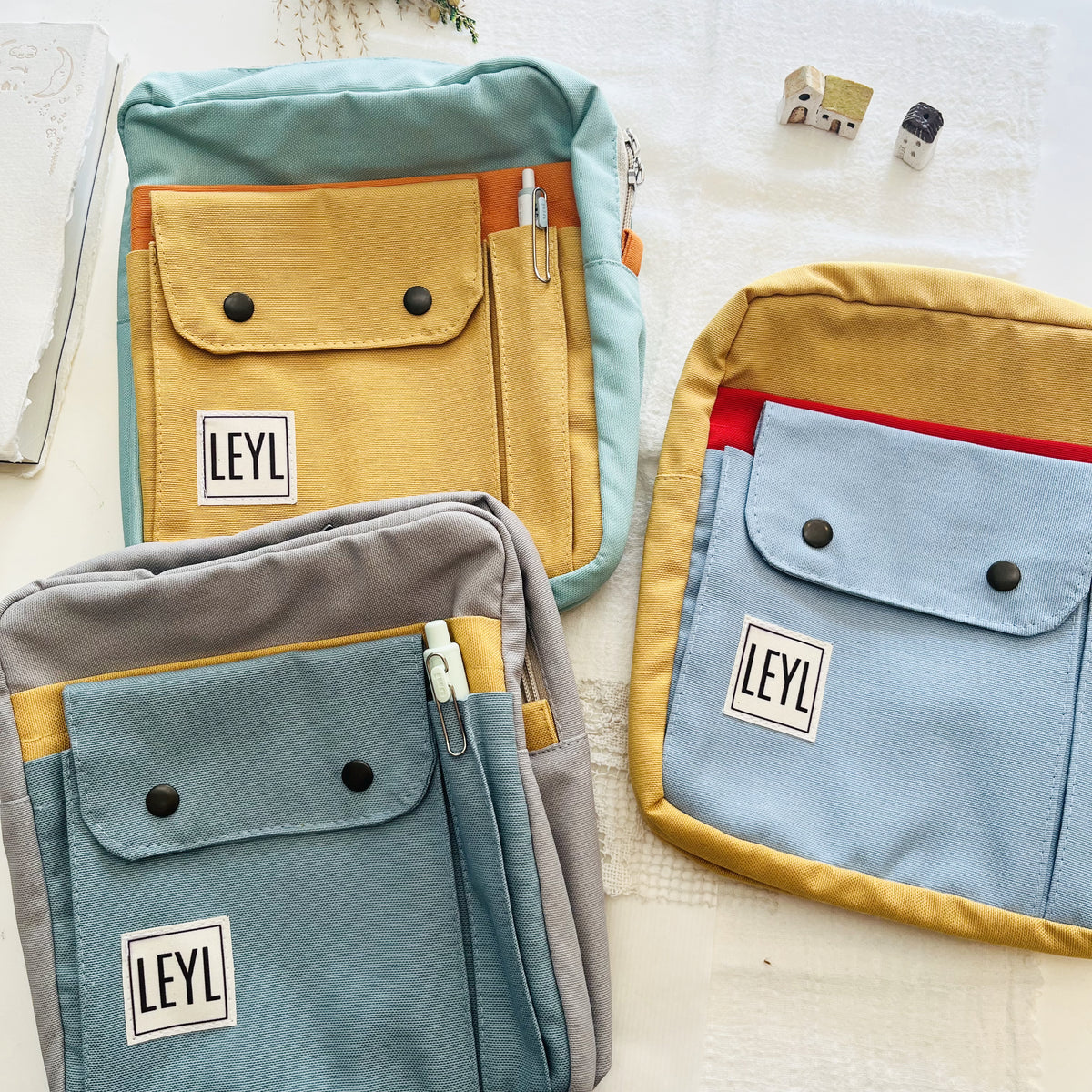 Leyl Handmade Canvas Journal Bag - Large Vertical(A5) – niconeco zakkaya