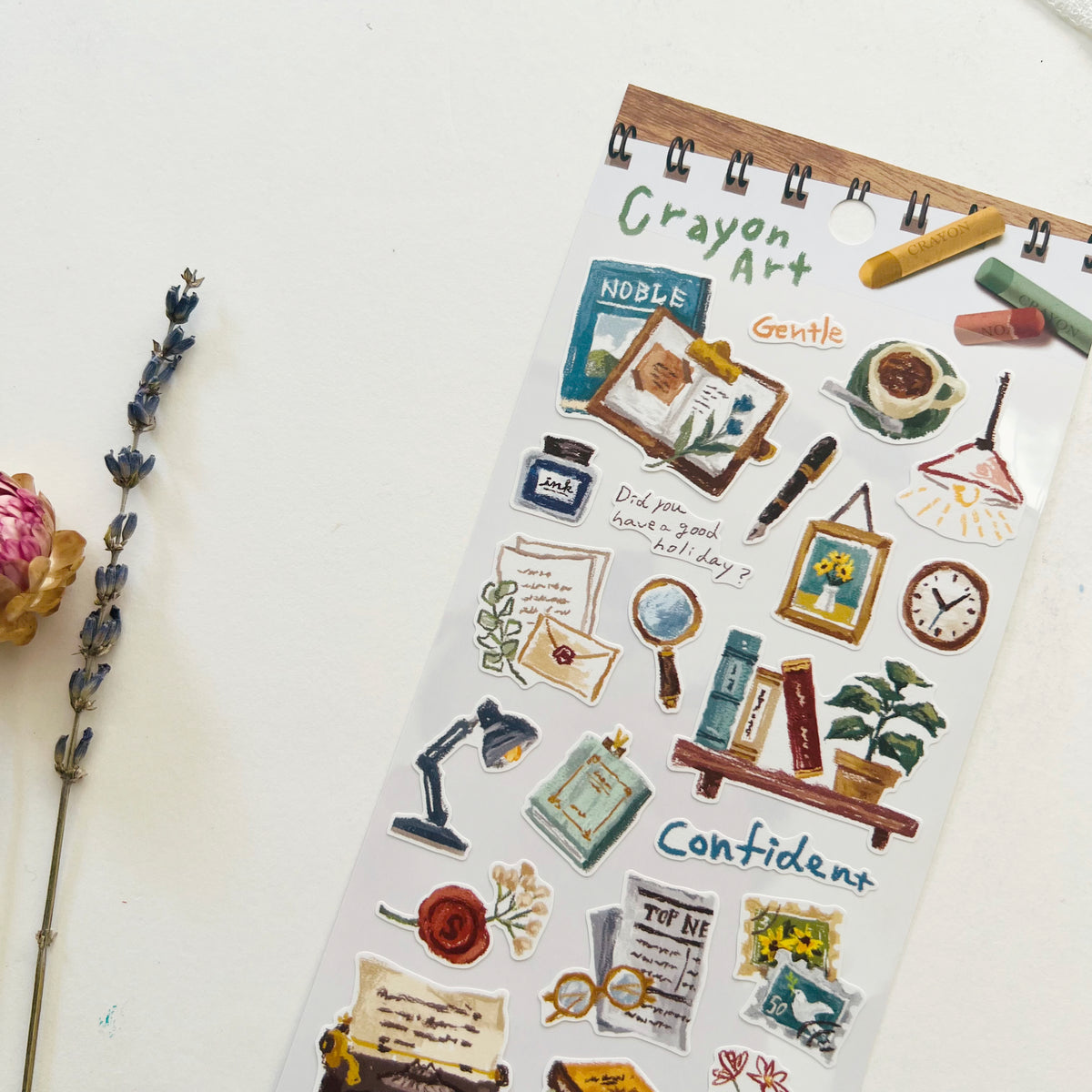 MINDWAVE Crayon Art Sticker Sheet - Stationery – niconeco zakkaya