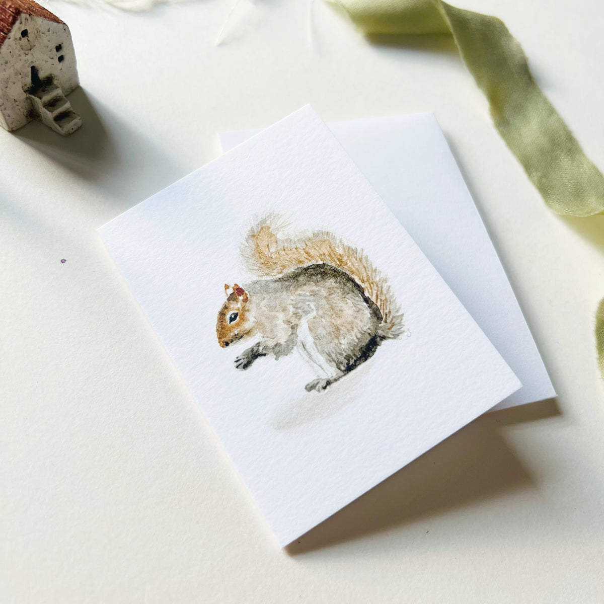 Emily Lex Mini Notecard - Squirrel – niconeco zakkaya