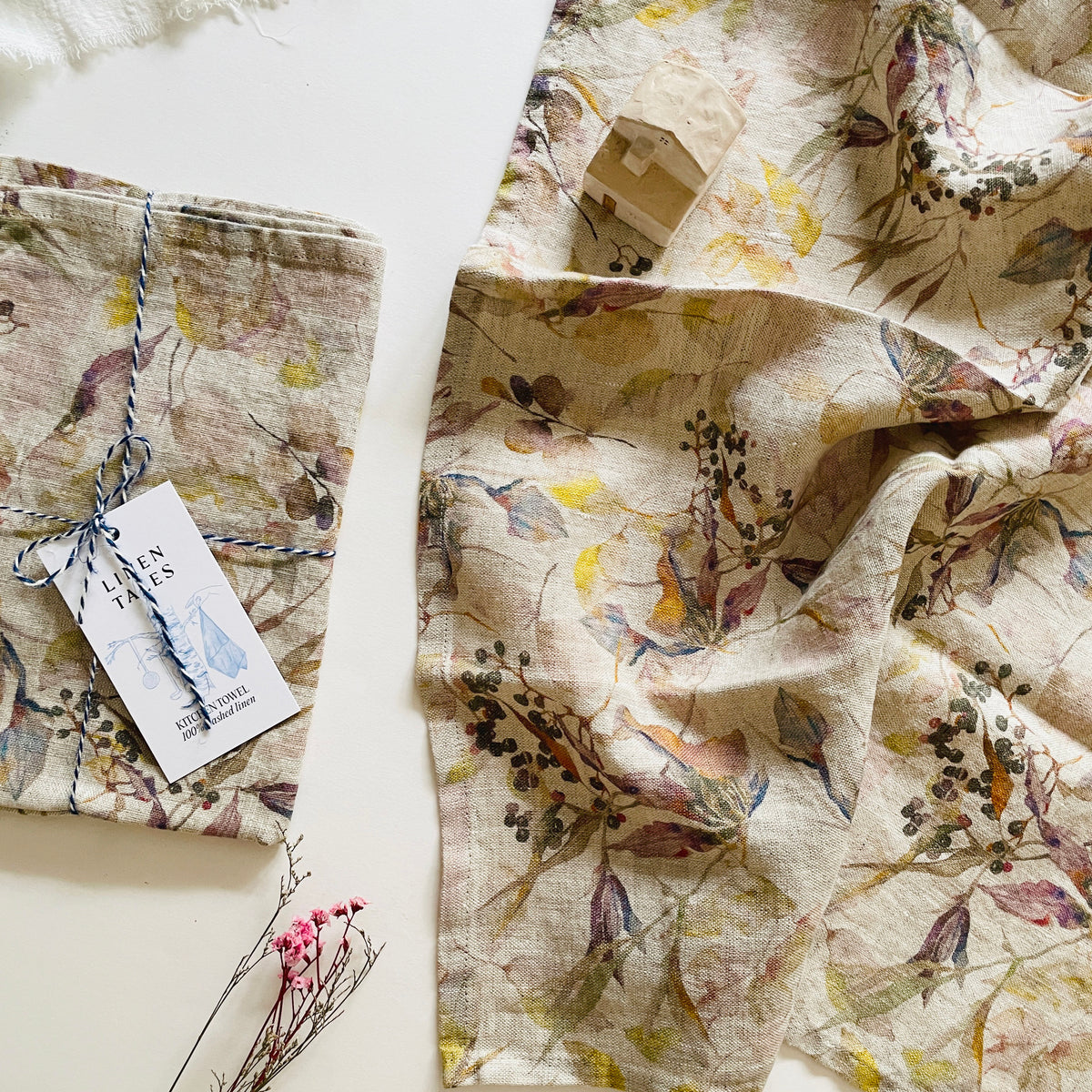 Linen Tales Kitchen Towel - Meadow Natural – niconeco zakkaya