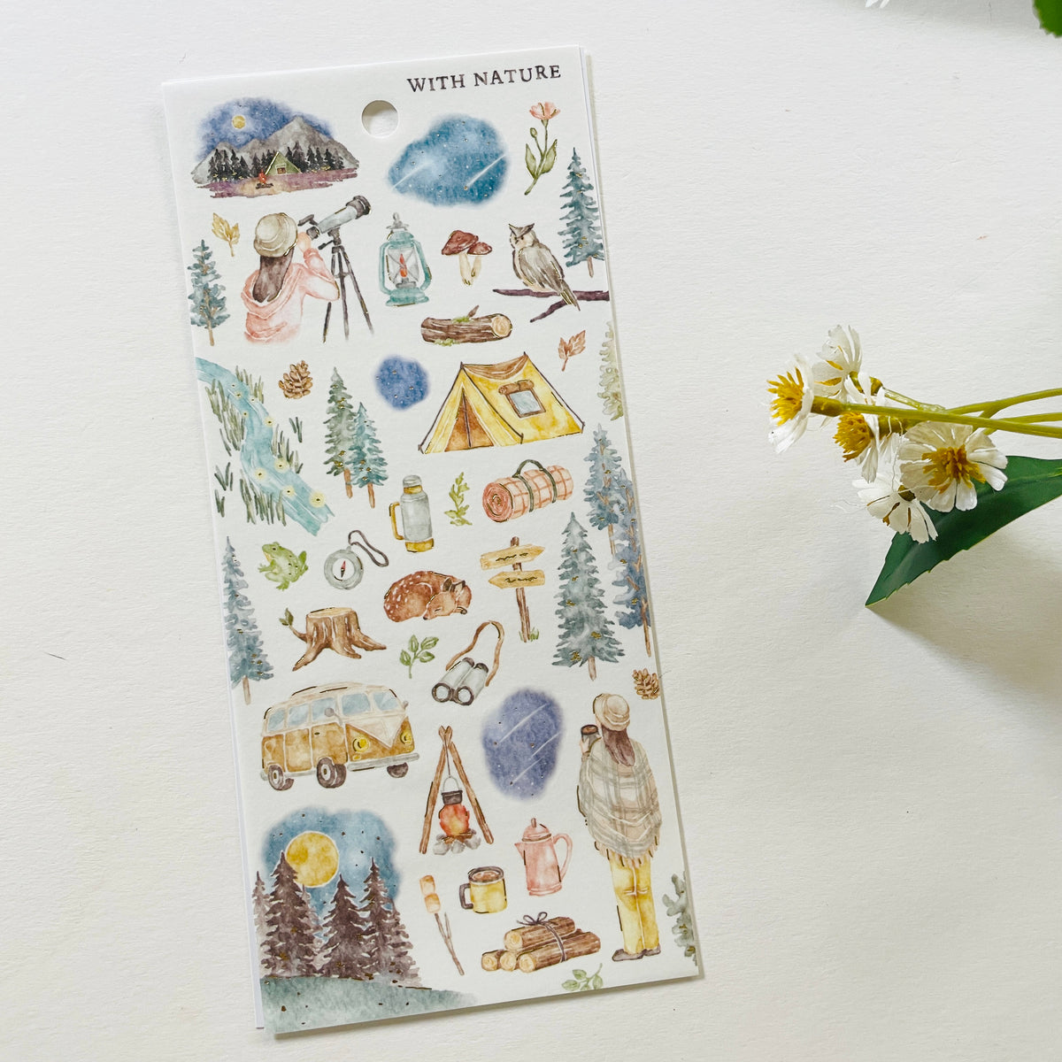 With Nature Sticker Sheet- Astronomical Observation – niconeco zakkaya