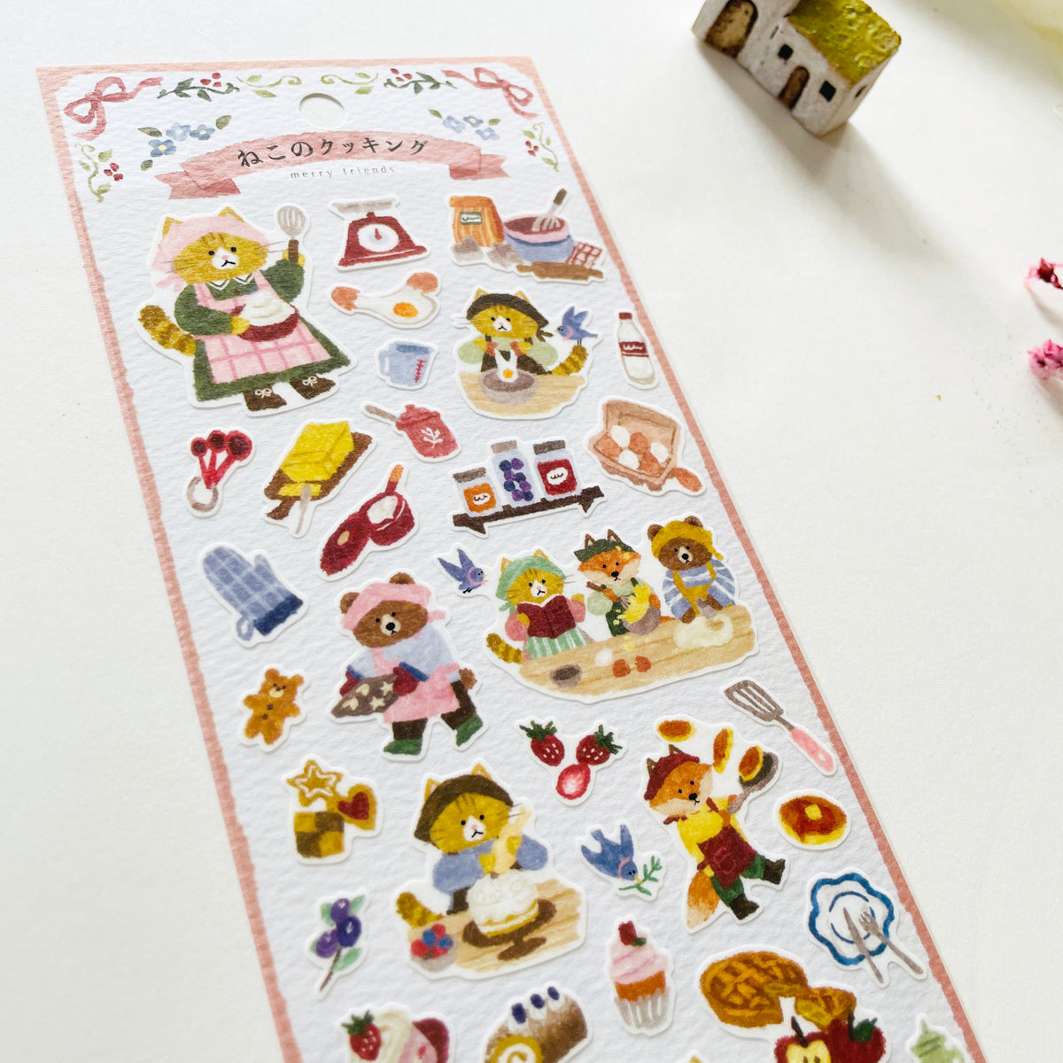MINDWAVE Merry Friends Sticker Sheet - Cat Cooking – niconeco zakkaya