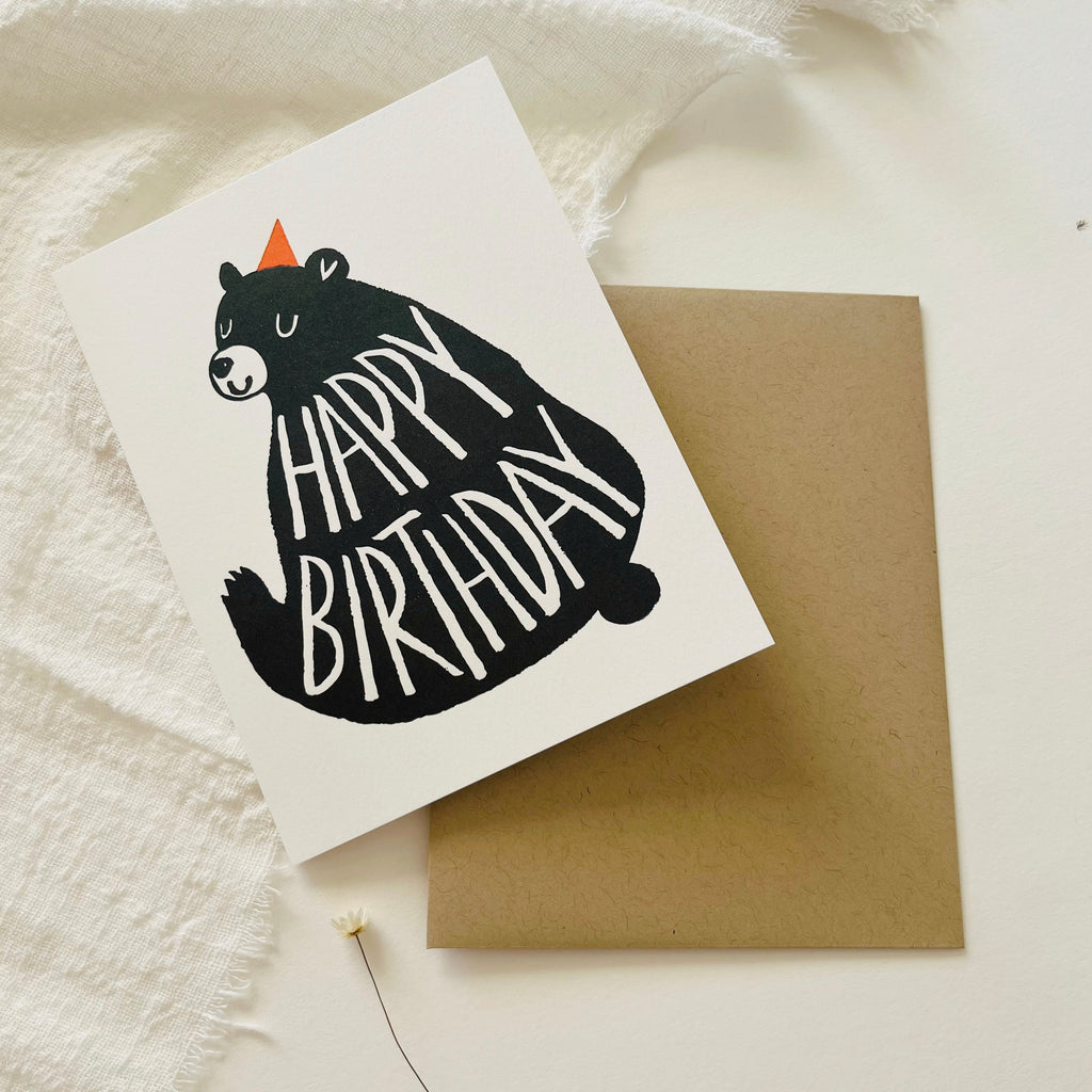 Fugu Fugu Press - Big Black Bear Card – niconeco zakkaya
