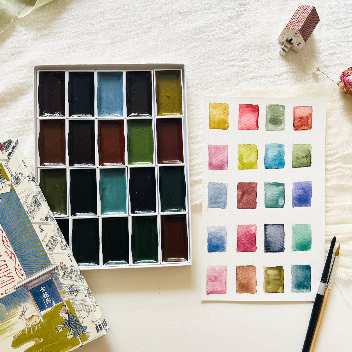 Kissho 20 Watercolor Palette - Saibi Sumi – niconeco zakkaya