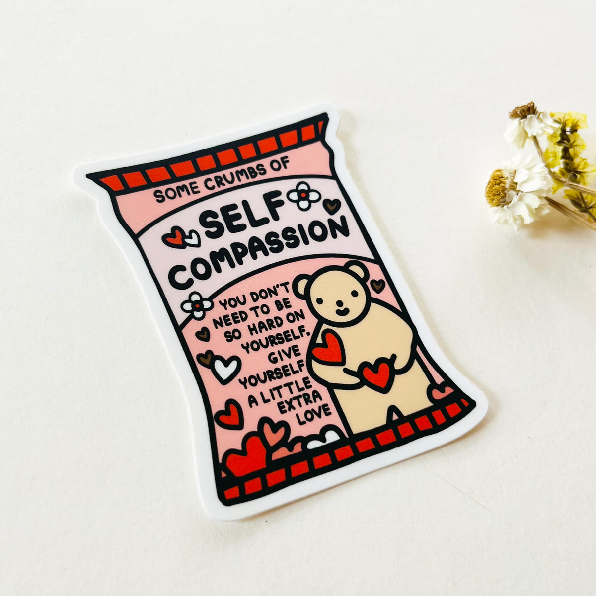 Tender Ghost Vinyl Sticker - Self Compassion – niconeco zakkaya