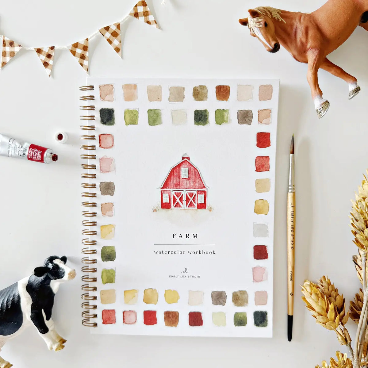 Emily Lex Watercolor Work Book - Farm – niconeco zakkaya