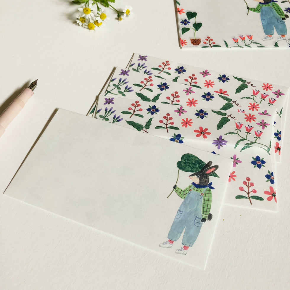 Aiko Fukawa Mino Washi Paper Letter Set - Rabbit – niconeco zakkaya