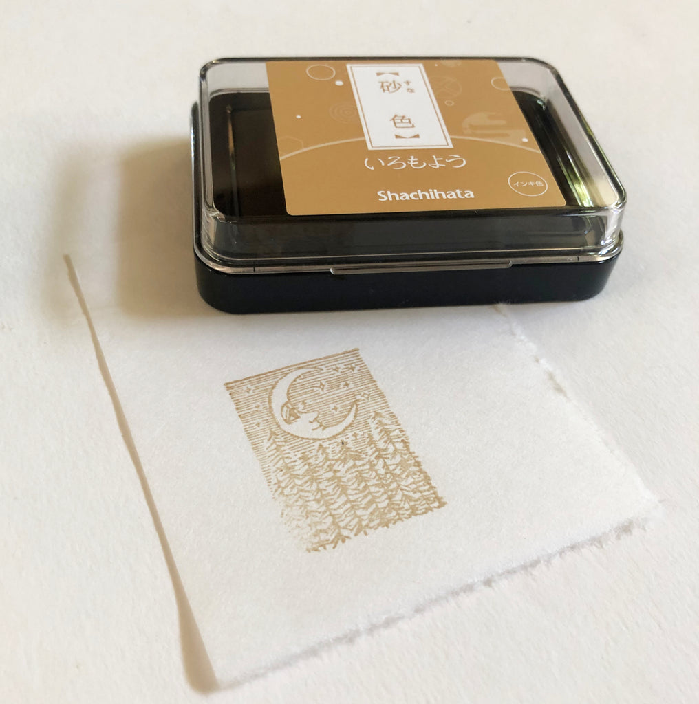 Shachihata Japanese Traditional Color Ink Pad - Suna (砂色) – niconeco ...