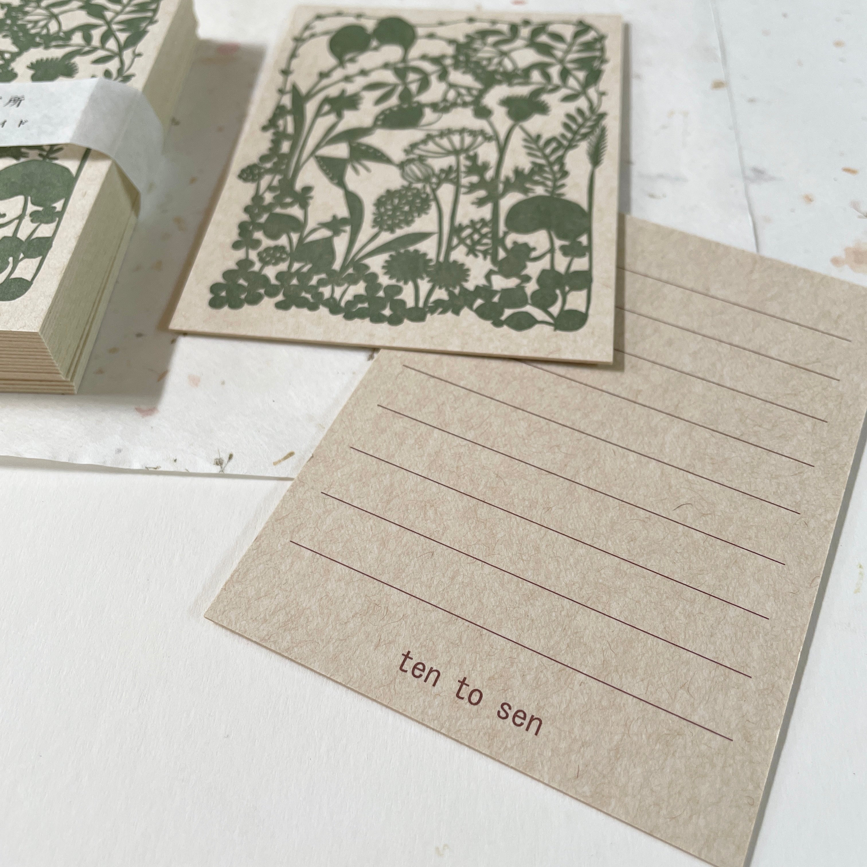 ten to sen Letterpress Note Cards - Roadside – niconeco zakkaya