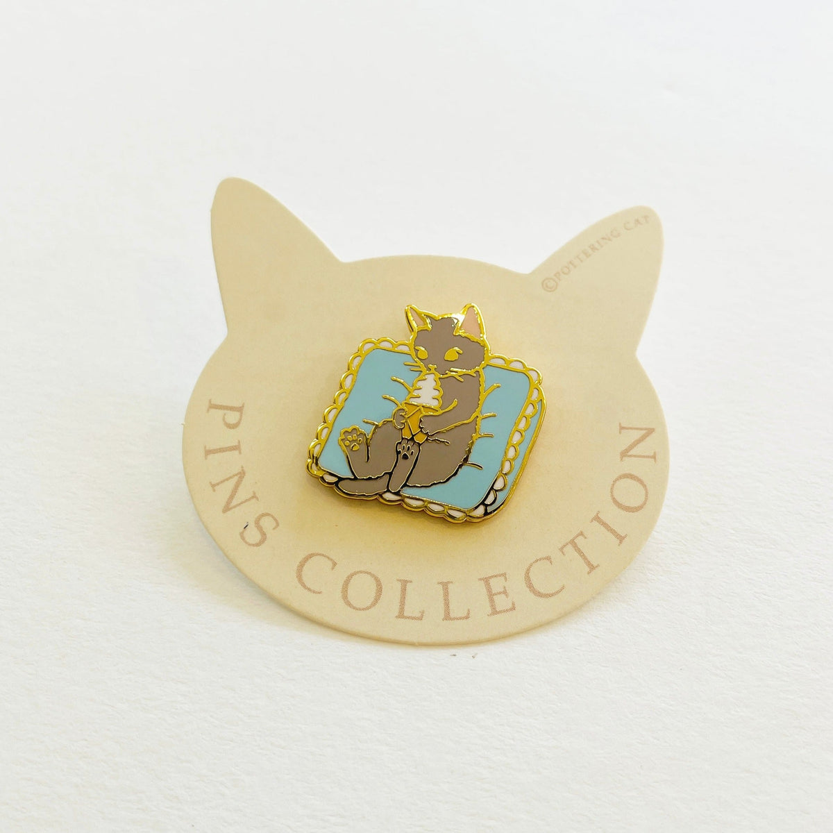 Pottering Cat Enamel Pin - Ice Cream – niconeco zakkaya