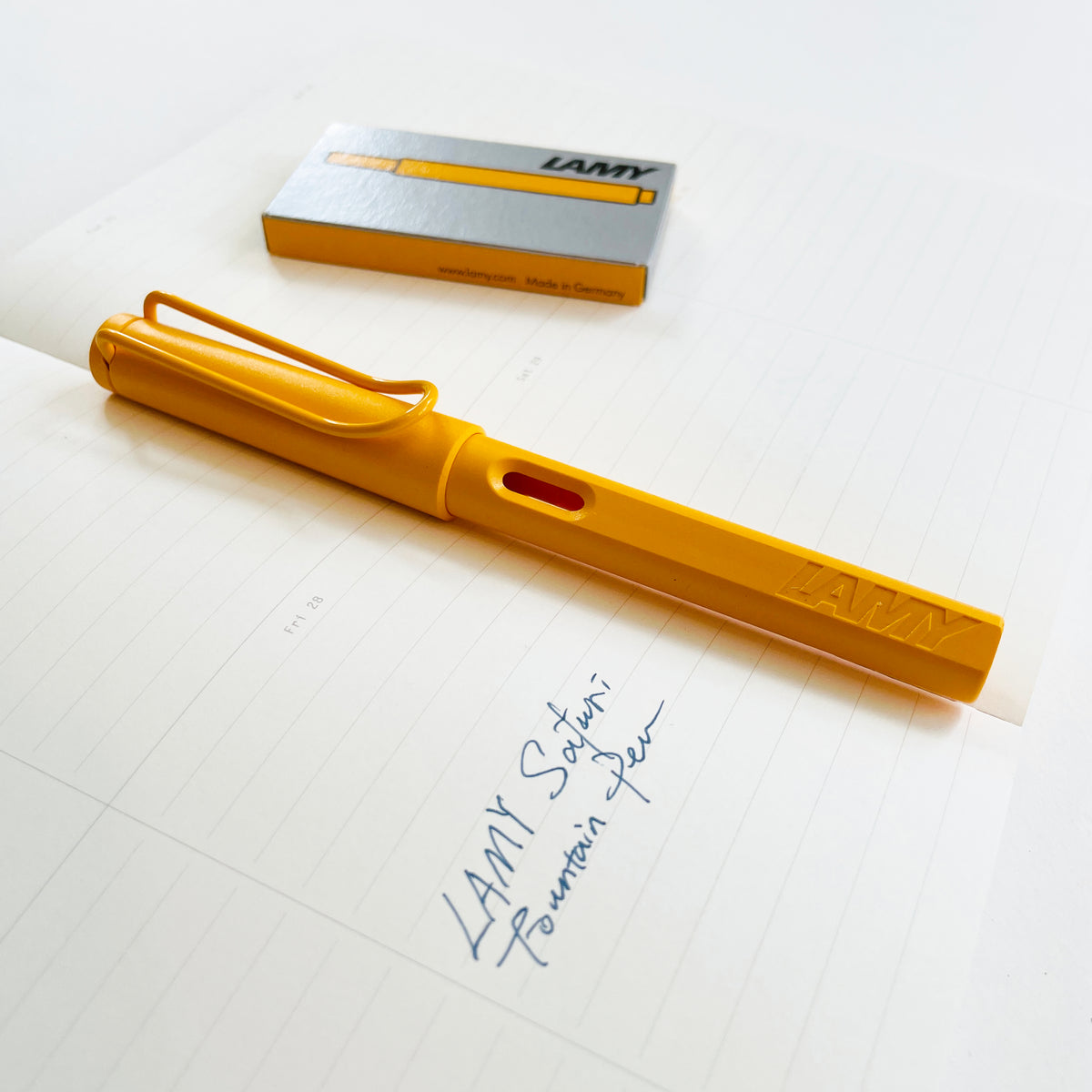 Lamy Safari Fountain Pen - Mango (F) – niconeco zakkaya