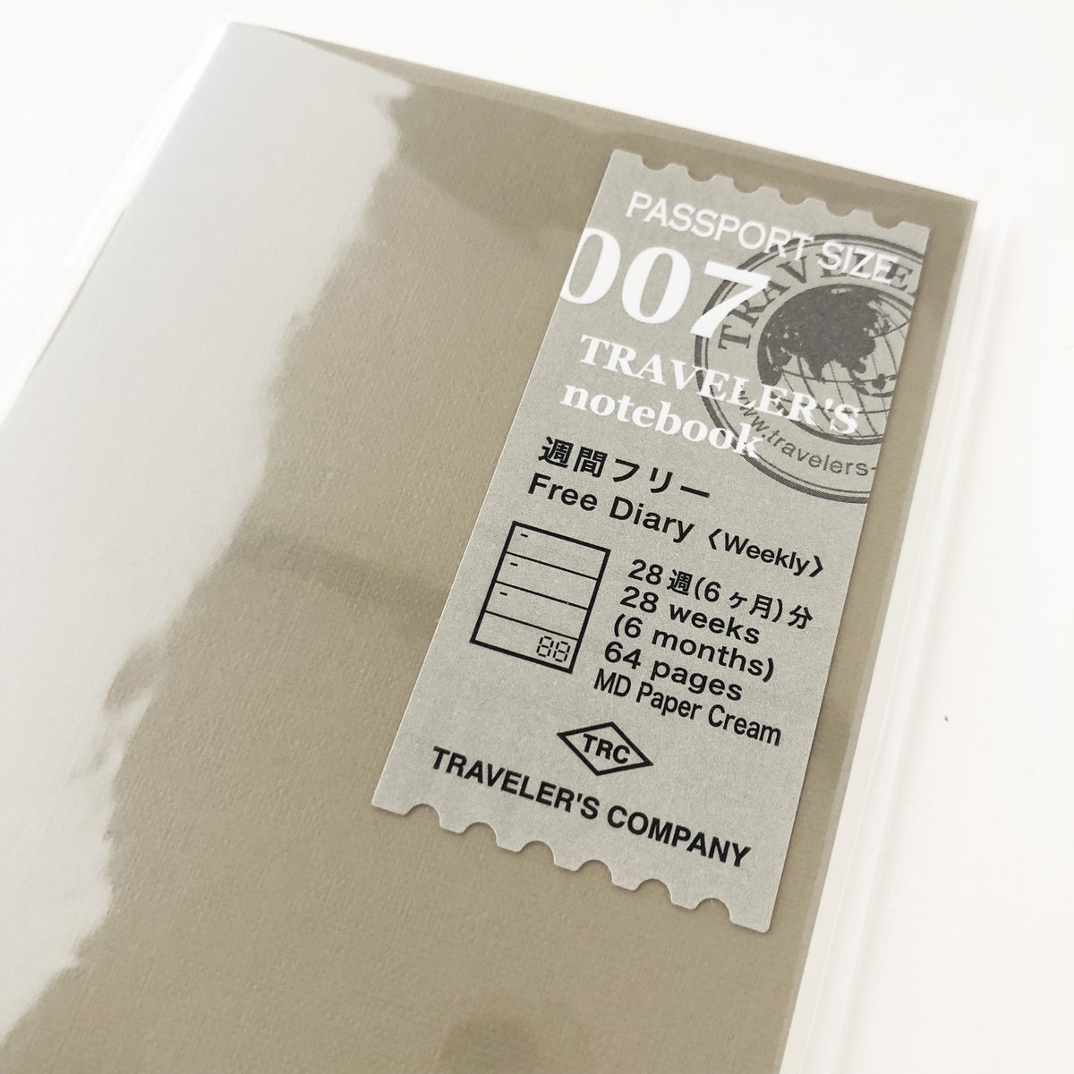 Traveler's Notebook 007 Free Diary Weekly Refill (Passport Size ...