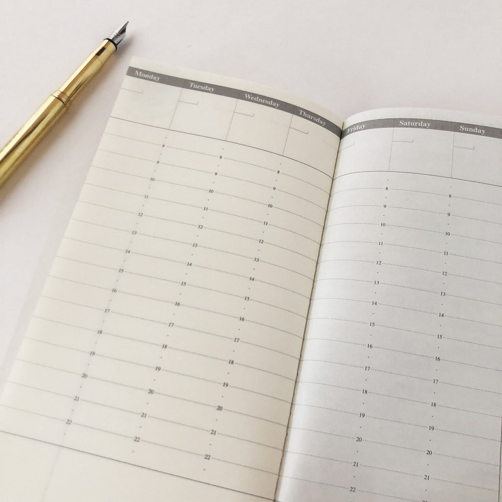 Traveler's Notebook 018 Free Weekly Vertical Refill – niconeco zakkaya